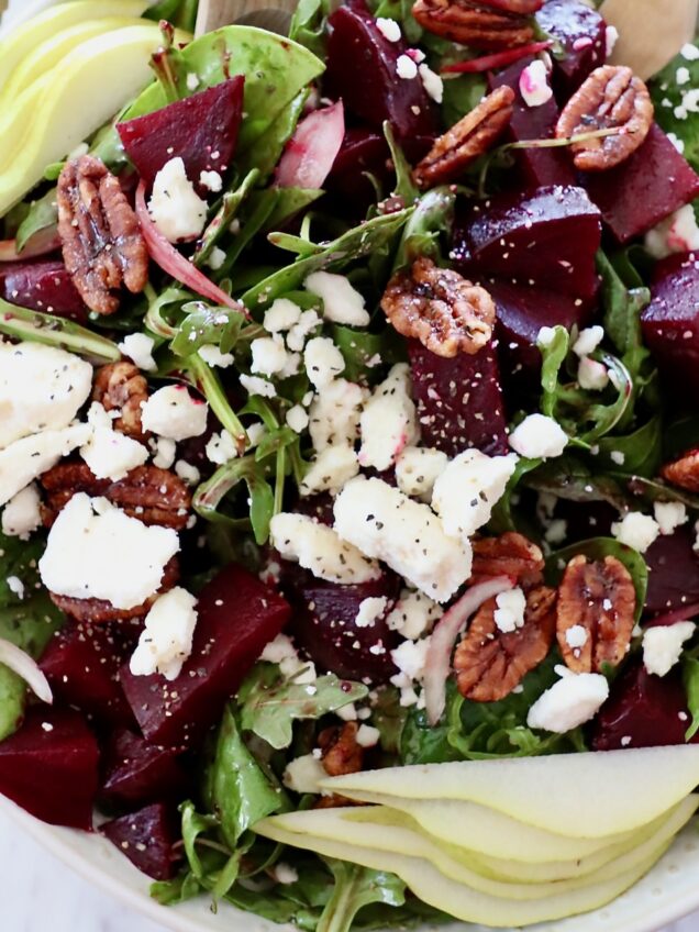 Stacked Beet Salad with Ricotta Cheese