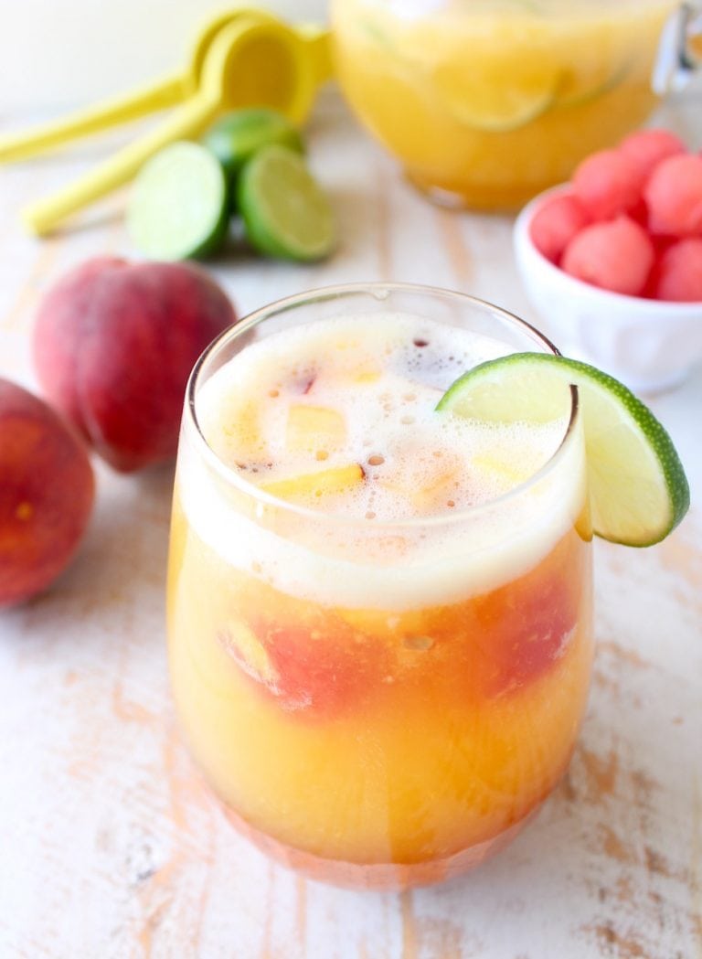White Peach Sangria Recipe: Easy & Delicious! - WhitneyBond.com