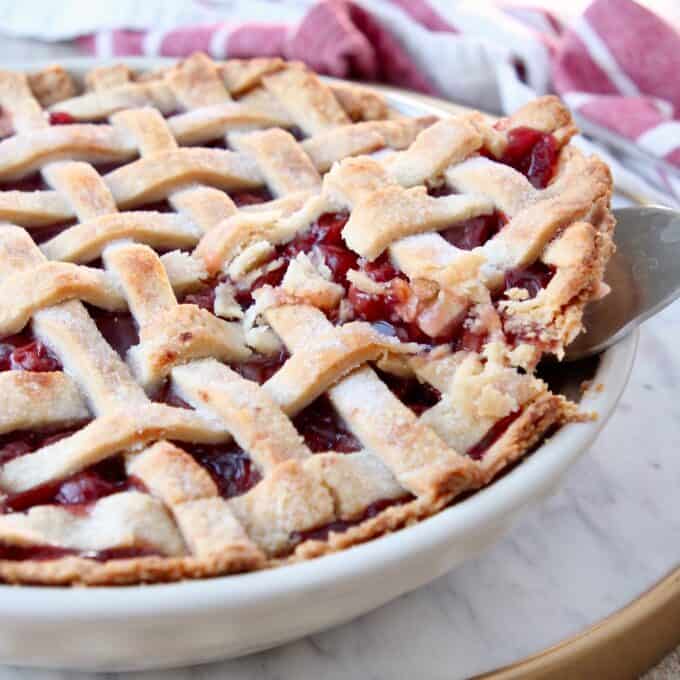 Mom's Famous Homemade Cherry Pie Recipe - WhitneyBond.com