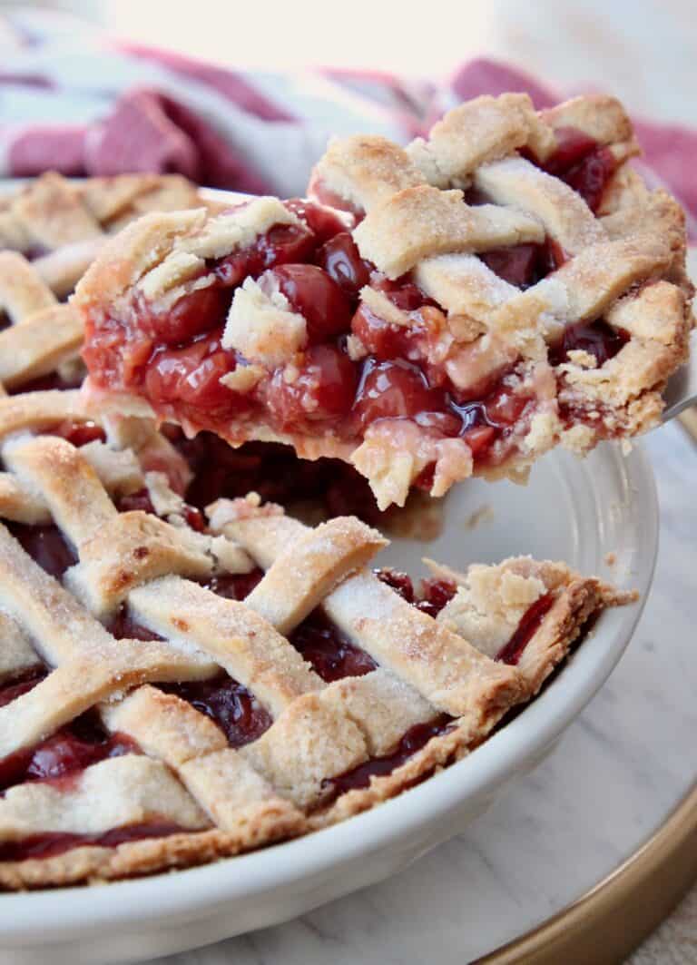 Mom's Famous Homemade Cherry Pie Recipe - WhitneyBond.com