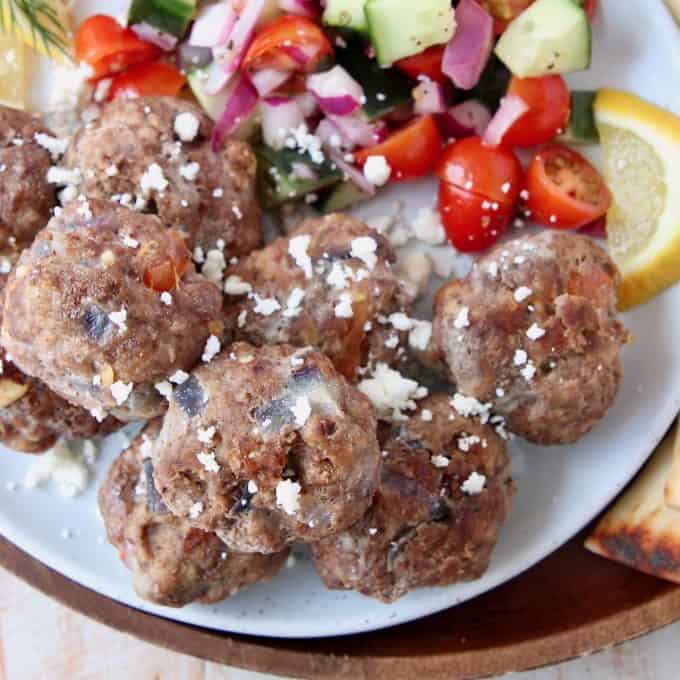 Greek Meatballs with Tzatziki Sauce - WhitneyBond.com