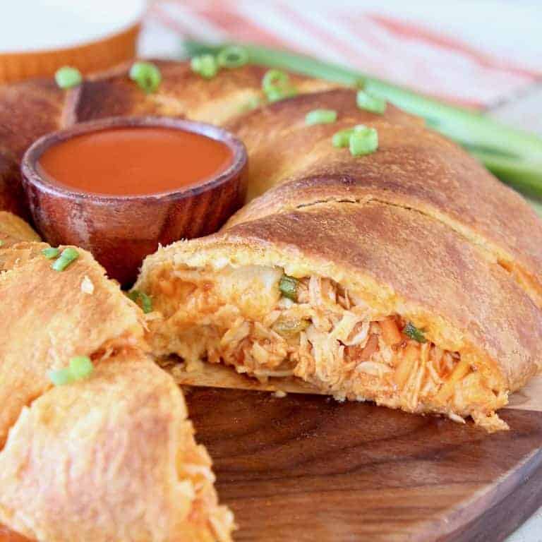 Easy Buffalo Chicken Ring Recipe - WhitneyBond.com