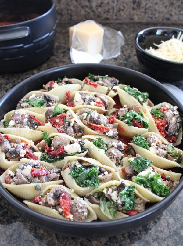 Mediterranean Stuffed Shells Recipe - WhitneyBond.com