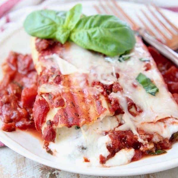 Baked Three Cheese Manicotti Recipe - WhitneyBond.com