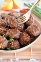Orange Glazed Chinese Meatballs