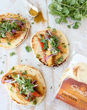 Indian Tacos with Yellow Curry Chicken: Easy Recipe | WhitneyBond.com