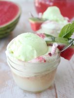 Watermelon Lime Sherbet Float Recipe - WhitneyBond.com