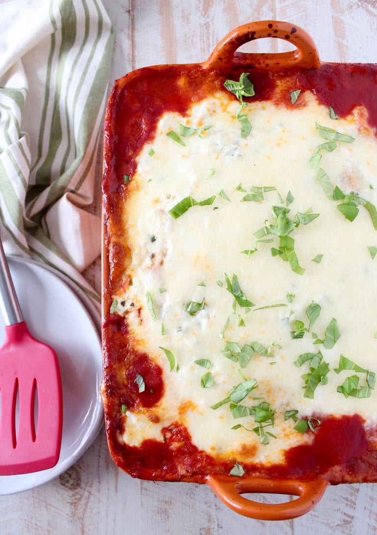 Garlic Naan Italian Sausage Lasagna Recipe - WhitneyBond.com