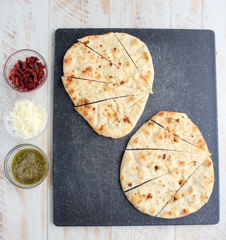 Naan Pizza Rolls Recipe - WhitneyBond.com