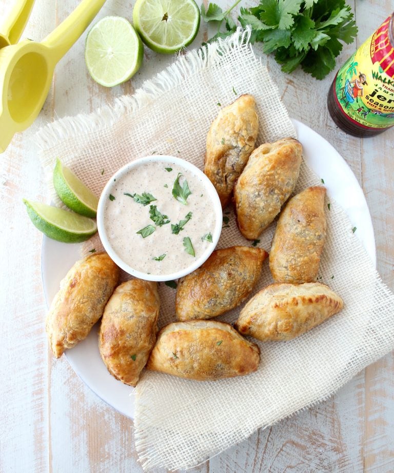 Jamaican Jerk Beef Patties Recipe {with Video!} - WhitneyBond.com