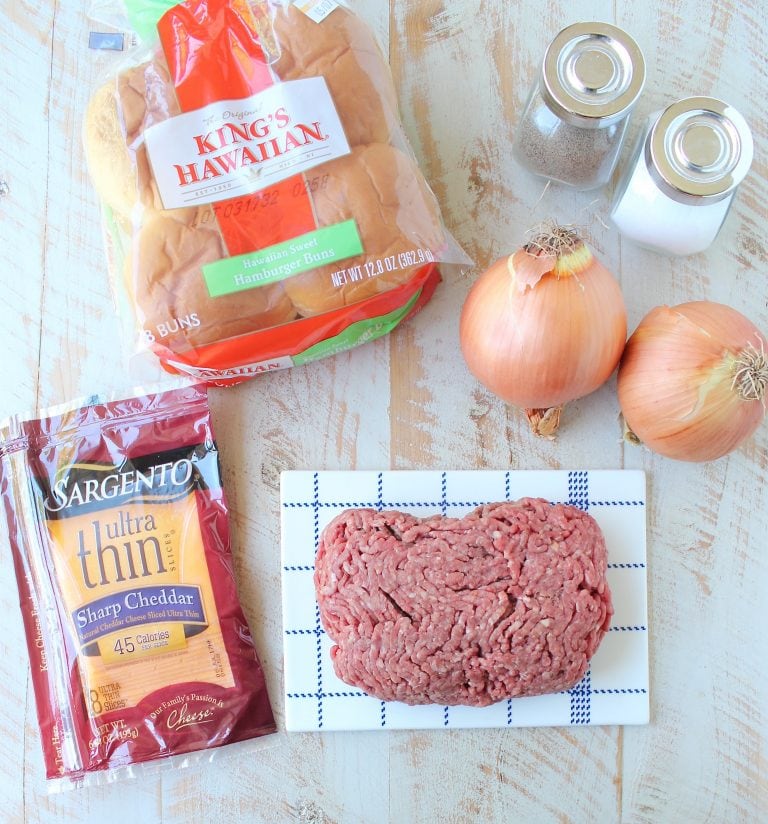 Easy Onion Fried Burger Recipe - WhitneyBond.com