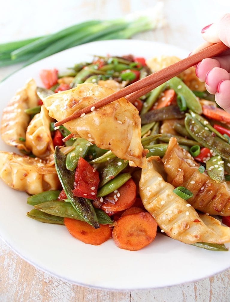 Chicken Potsticker Stir Fry Recipe - WhitneyBond.com