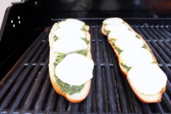Grilled Caprese French Bread Pizza Recipe - WhitneyBond.com