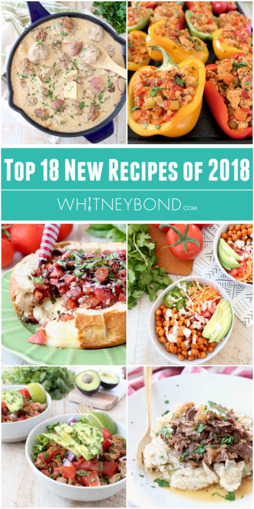 Top 18 New Recipes 2018 | Quick & Easy Recipes - WhitneyBond.com