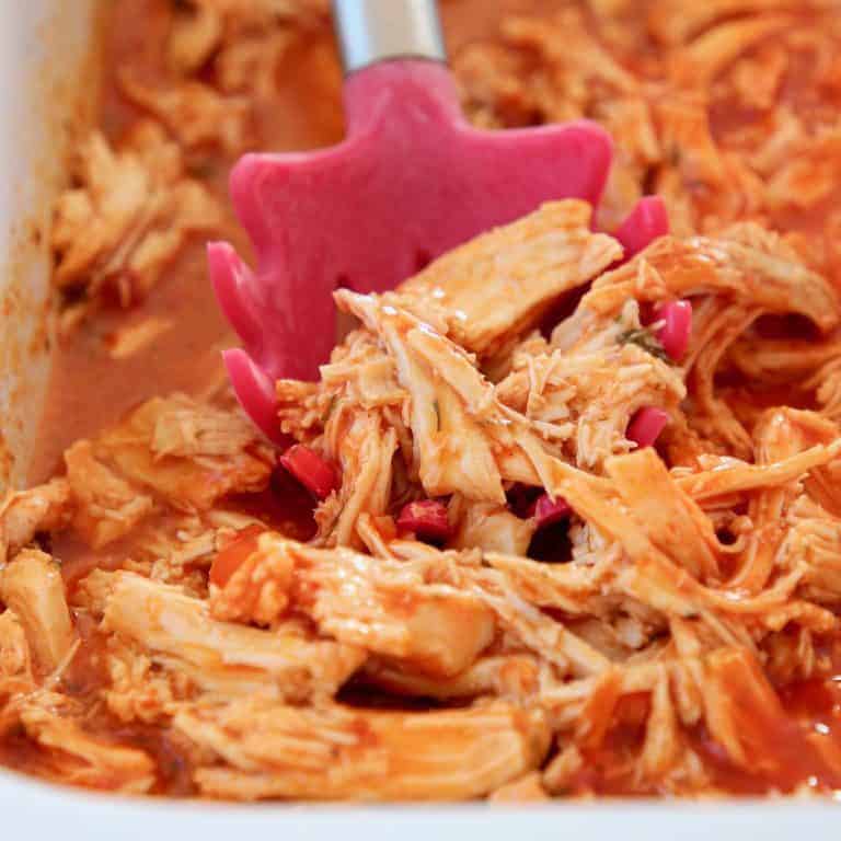 Crock Pot Buffalo Chicken (3 Ingredient Recipe)