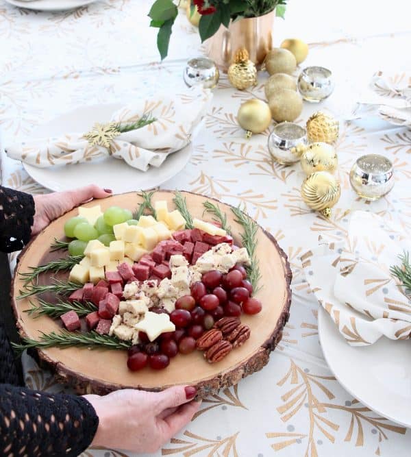 Christmas Tree Shaped Holiday Cheese Board - WhitneyBond.com