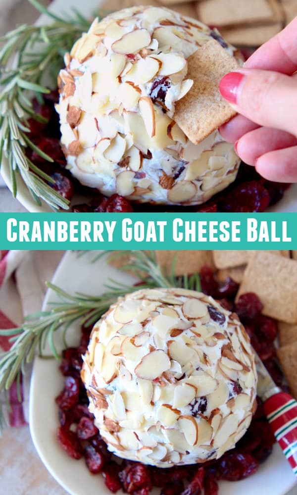 Cranberry Goat Cheese Ball Recipe | WhitneyBond.com
