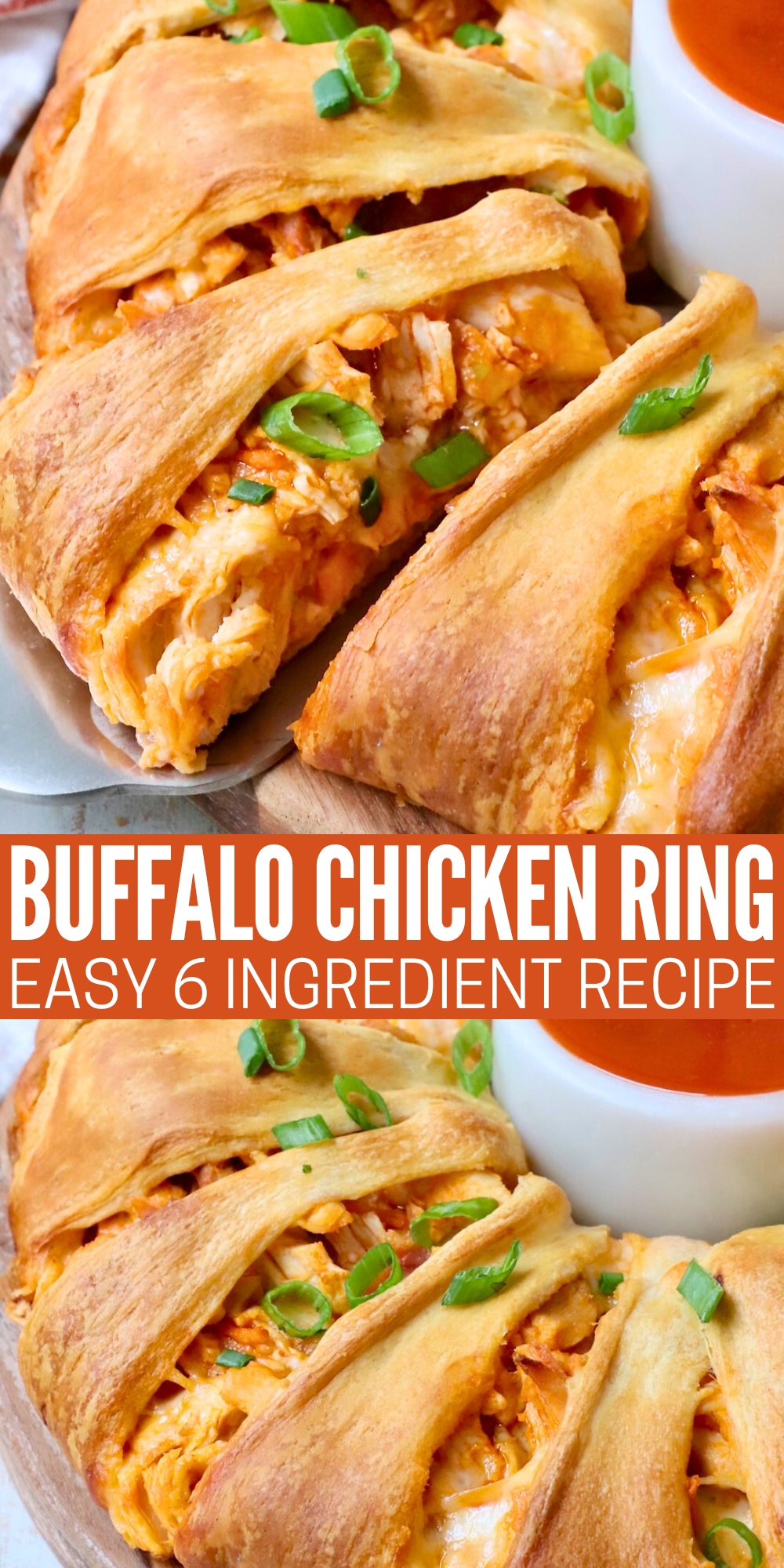 Easy Buffalo Chicken Crescent Ring Recipe