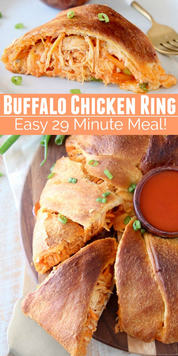 Easy Buffalo Chicken Ring Recipe - WhitneyBond.com