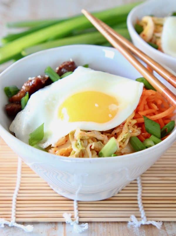 Korean BBQ Cauliflower Rice Bowl - WhitneyBond.com