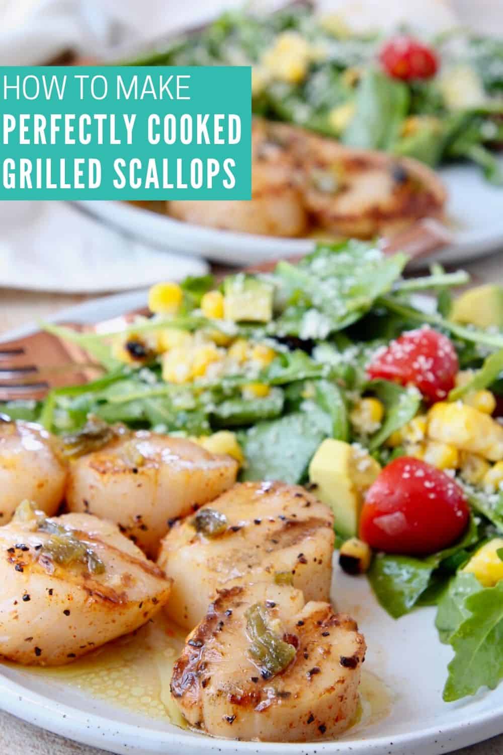 Perfect Grilled Scallops with Lemon Garlic Butter - WhitneyBond.com