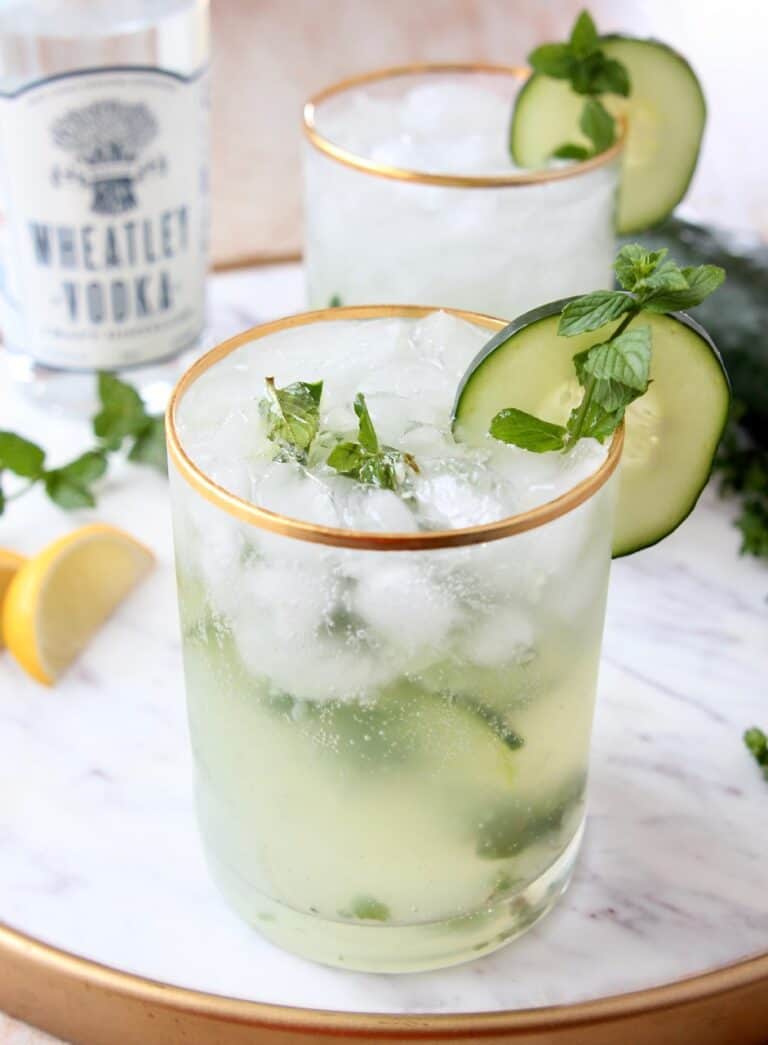 Cucumber Mint Vodka Cocktail Recipe - WhitneyBond.com