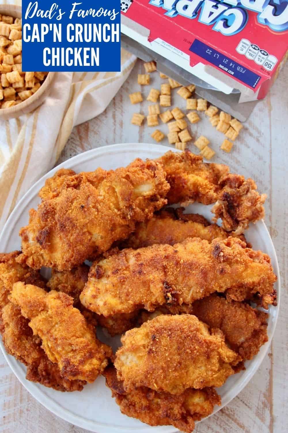Dad's Famous Captain Crunch Fried Chicken Recipe - WhitneyBond.com
