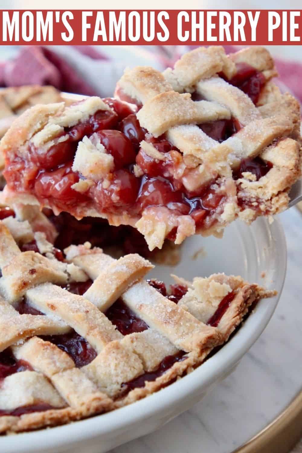 Mom's Famous Homemade Cherry Pie Recipe - WhitneyBond.com