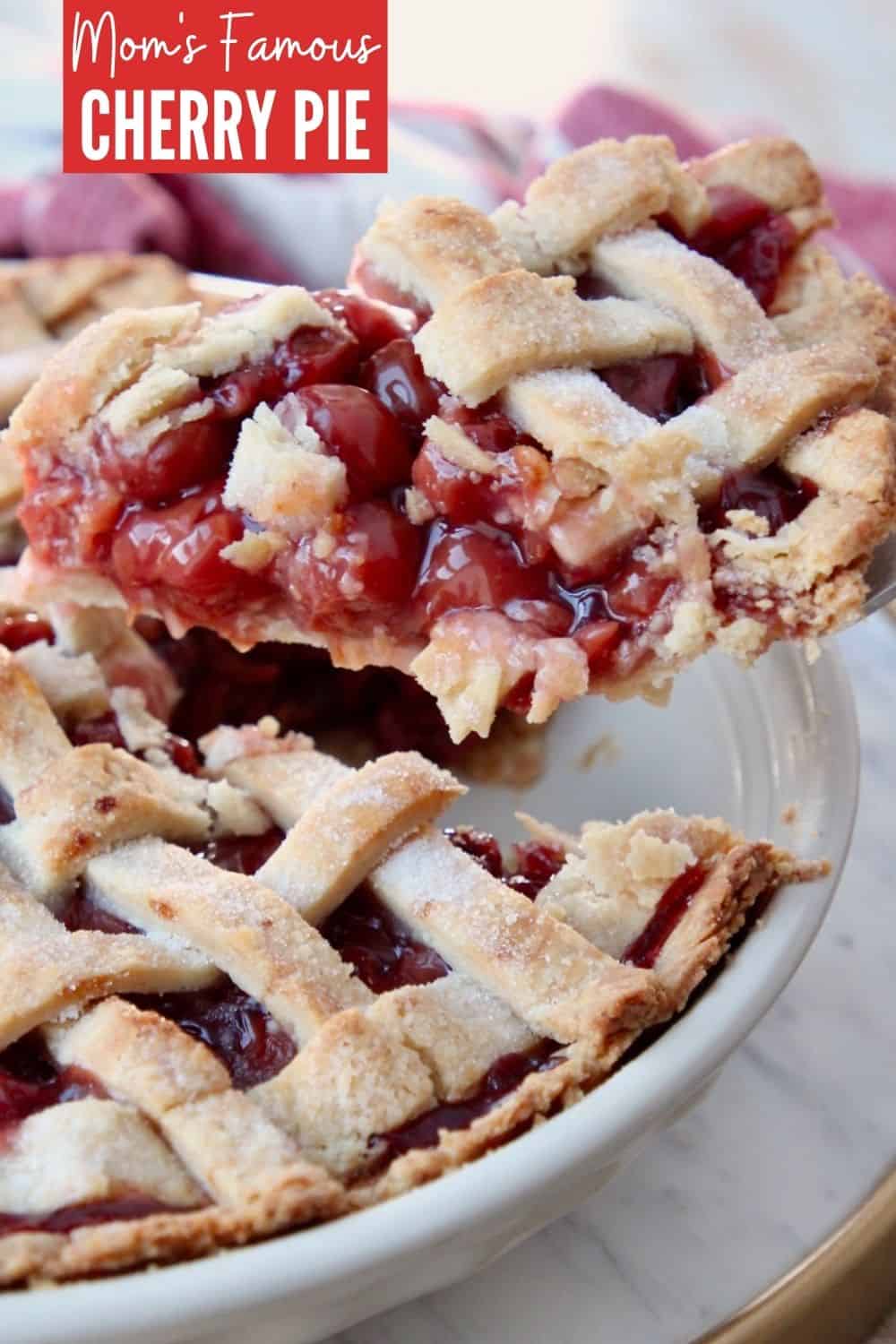 Mom's Famous Homemade Cherry Pie Recipe - WhitneyBond.com