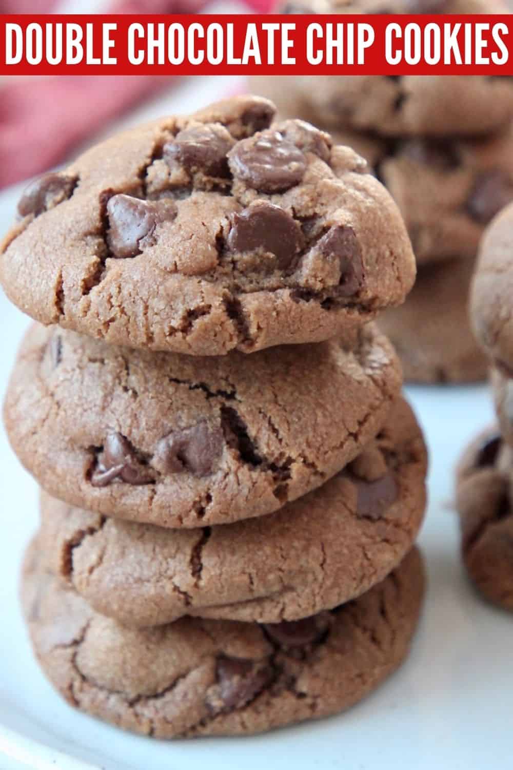 The BEST Chewy Double Chocolate Chip Cookies - WhitneyBond.com