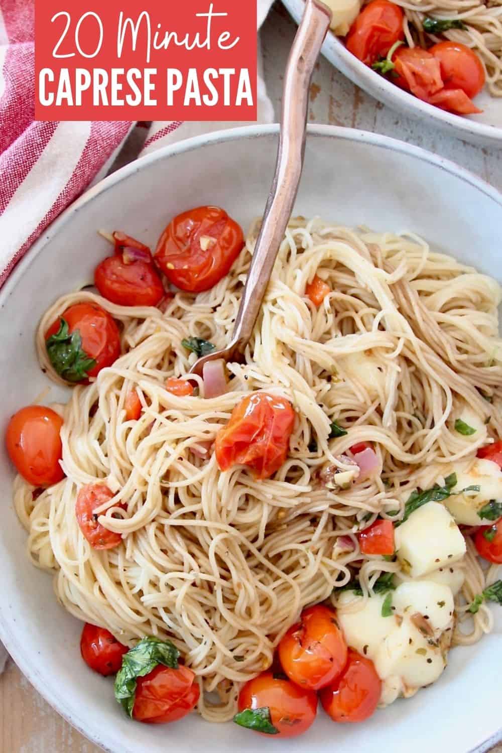 Easy Caprese Pasta Recipe