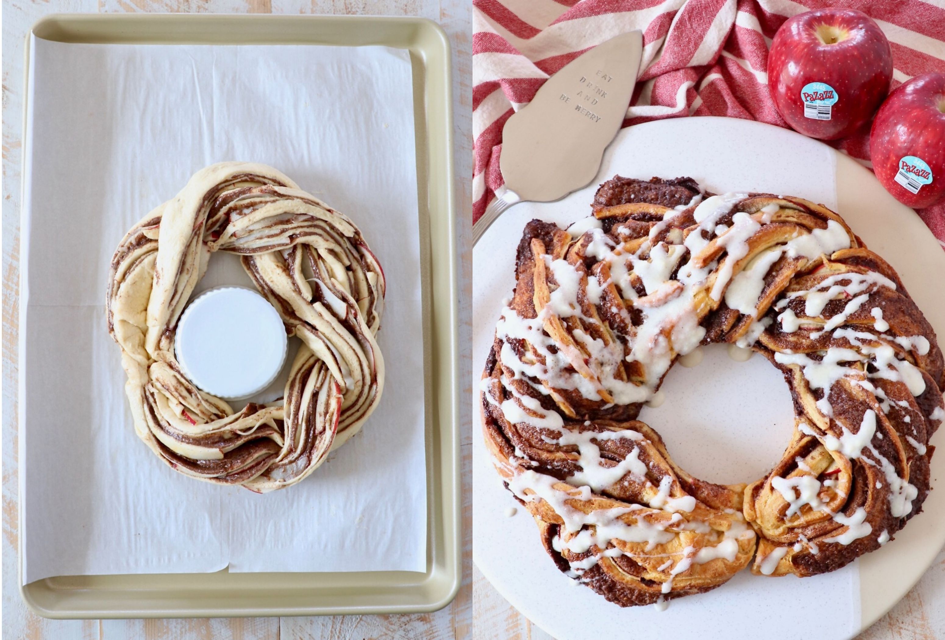 Easy Cinnamon Roll Wreath Recipe - WhitneyBond.com