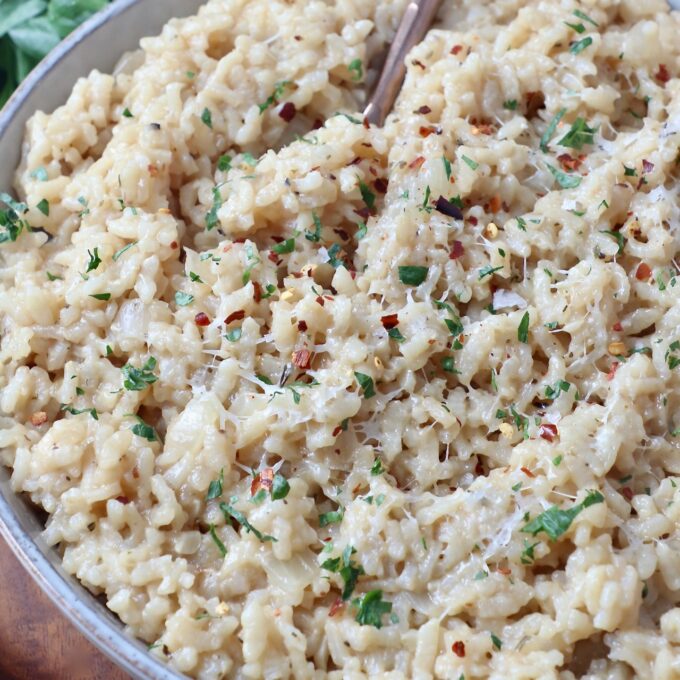 Instant Pot Risotto with Parmesan - WhitneyBond.com