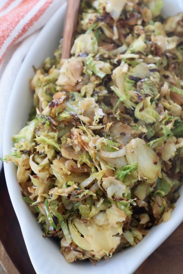 Sauteed Shredded Brussel Sprouts - WhitneyBond.com