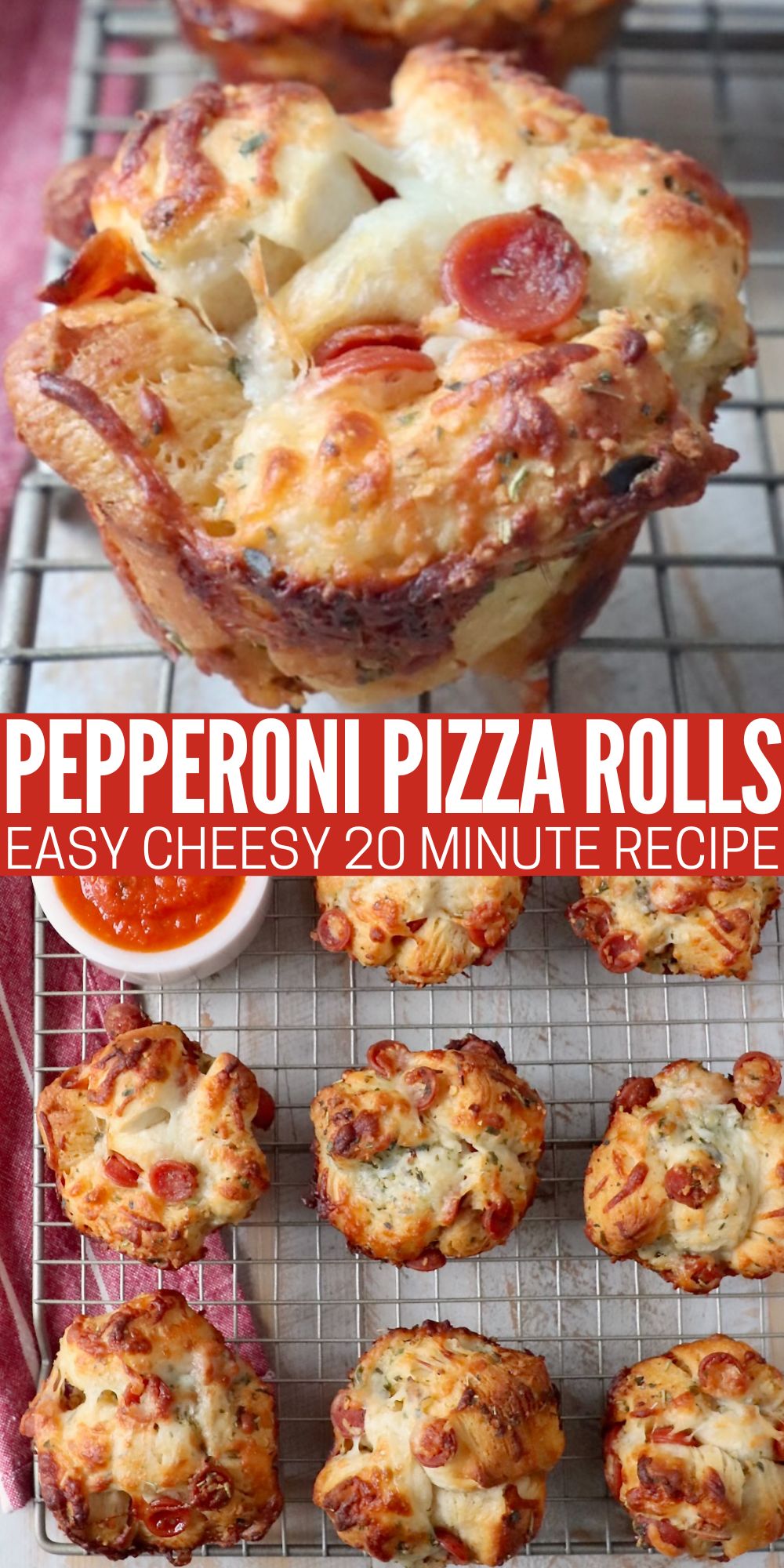 Easy Pepperoni Pizza Rolls