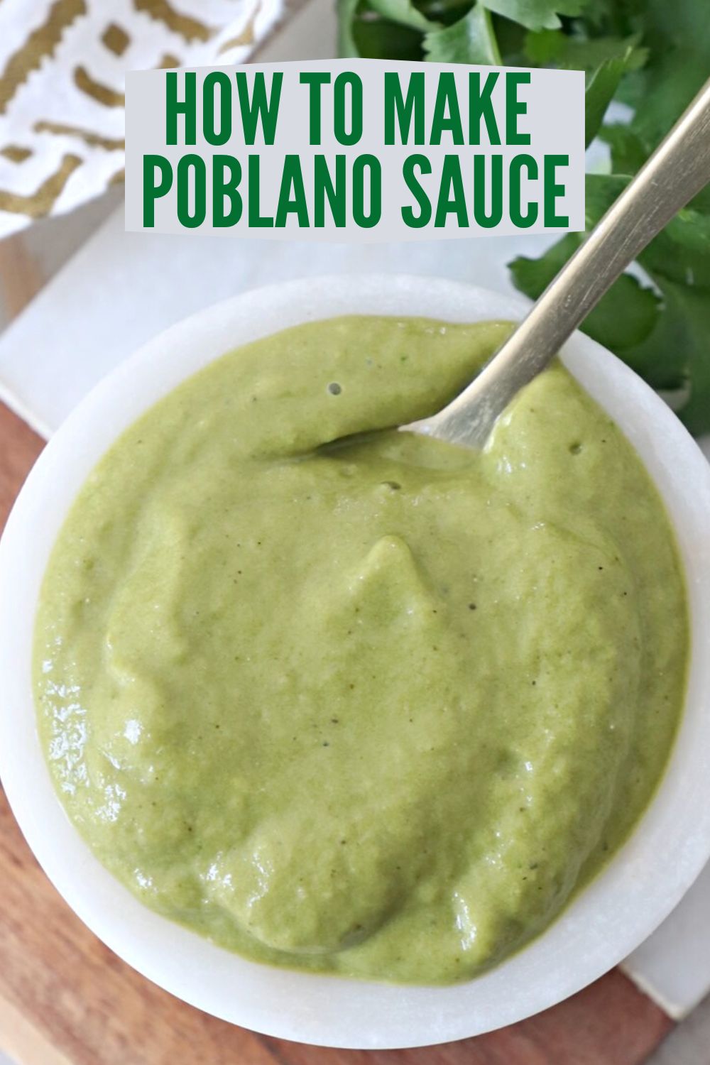 Easy Roasted Poblano Sauce Recipe