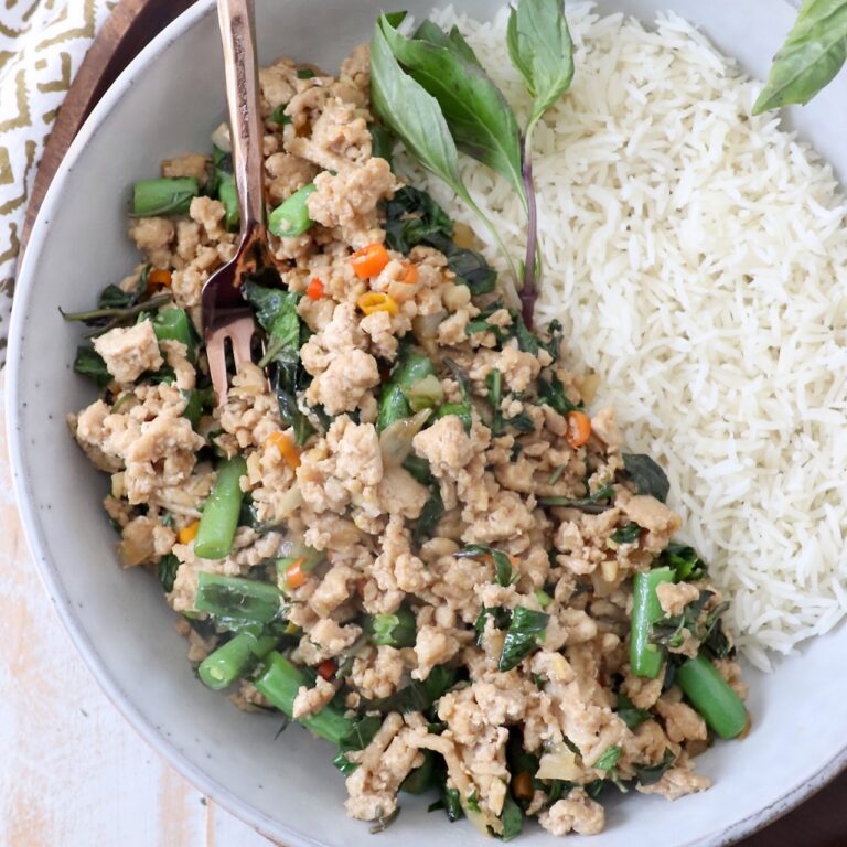 Thai Basil Chicken (Easy Pad Krapow Gai Recipe)
