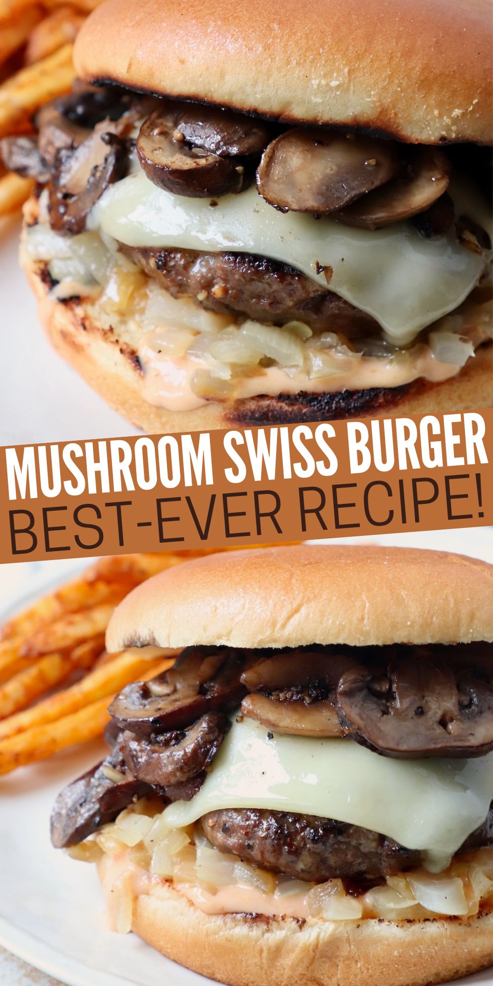 Mushroom Swiss Burger Recipe