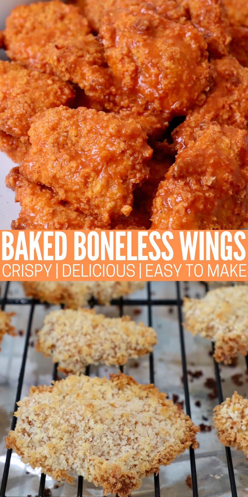 Boneless Wings Recipe (Air Fryer, Oven or Stove)