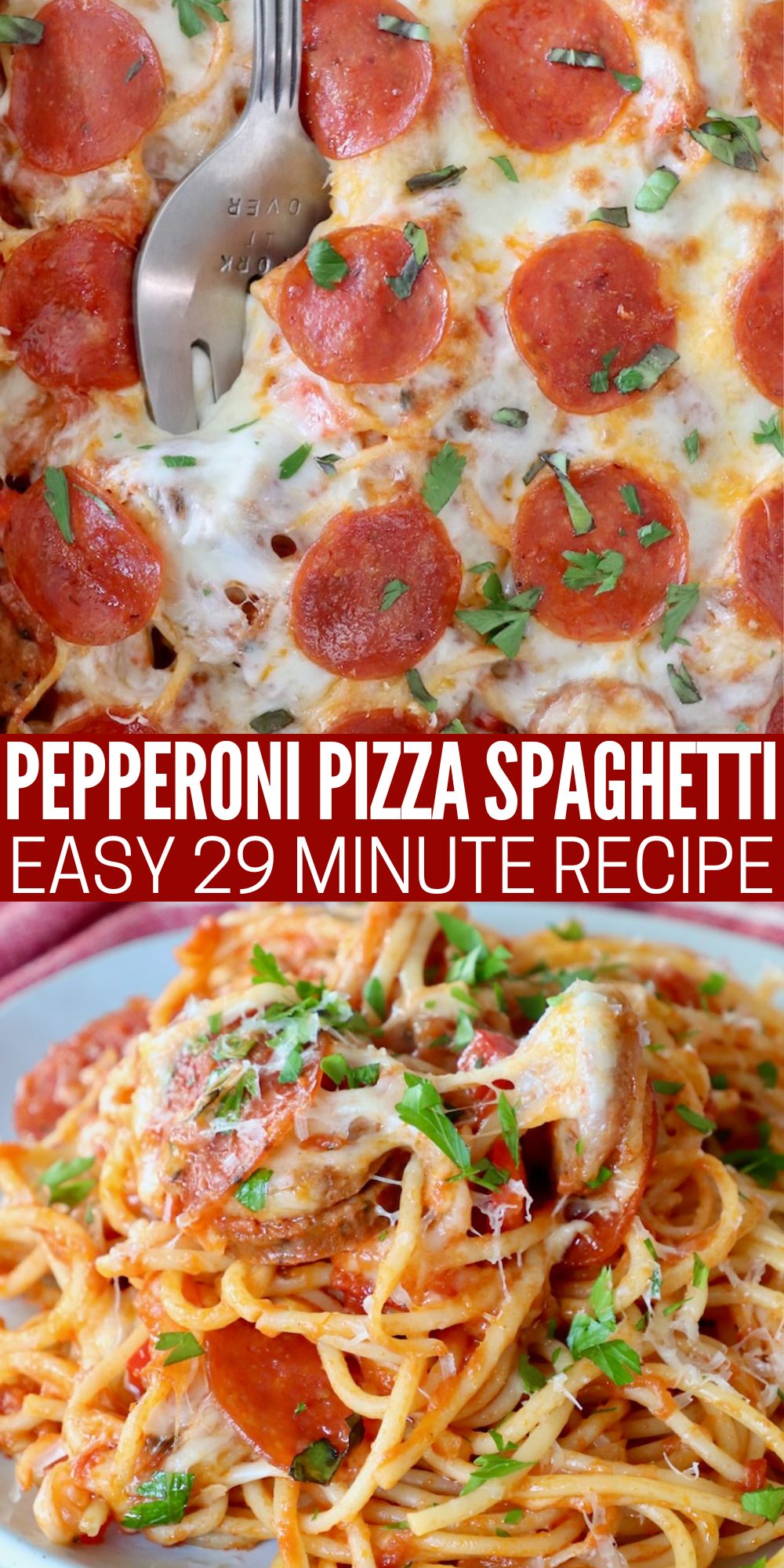 Pizza Baked Spaghetti Recipe