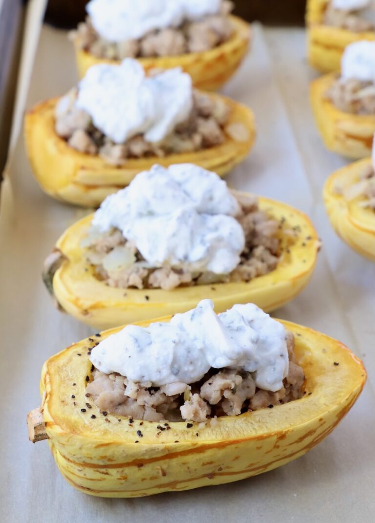 Roasted Stuffed Delicata Squash