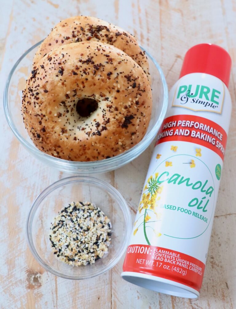 Homemade Bagel Chips (Oven or Air Fryer Recipe)