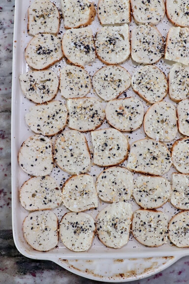 Homemade Bagel Chips (Oven or Air Fryer Recipe)