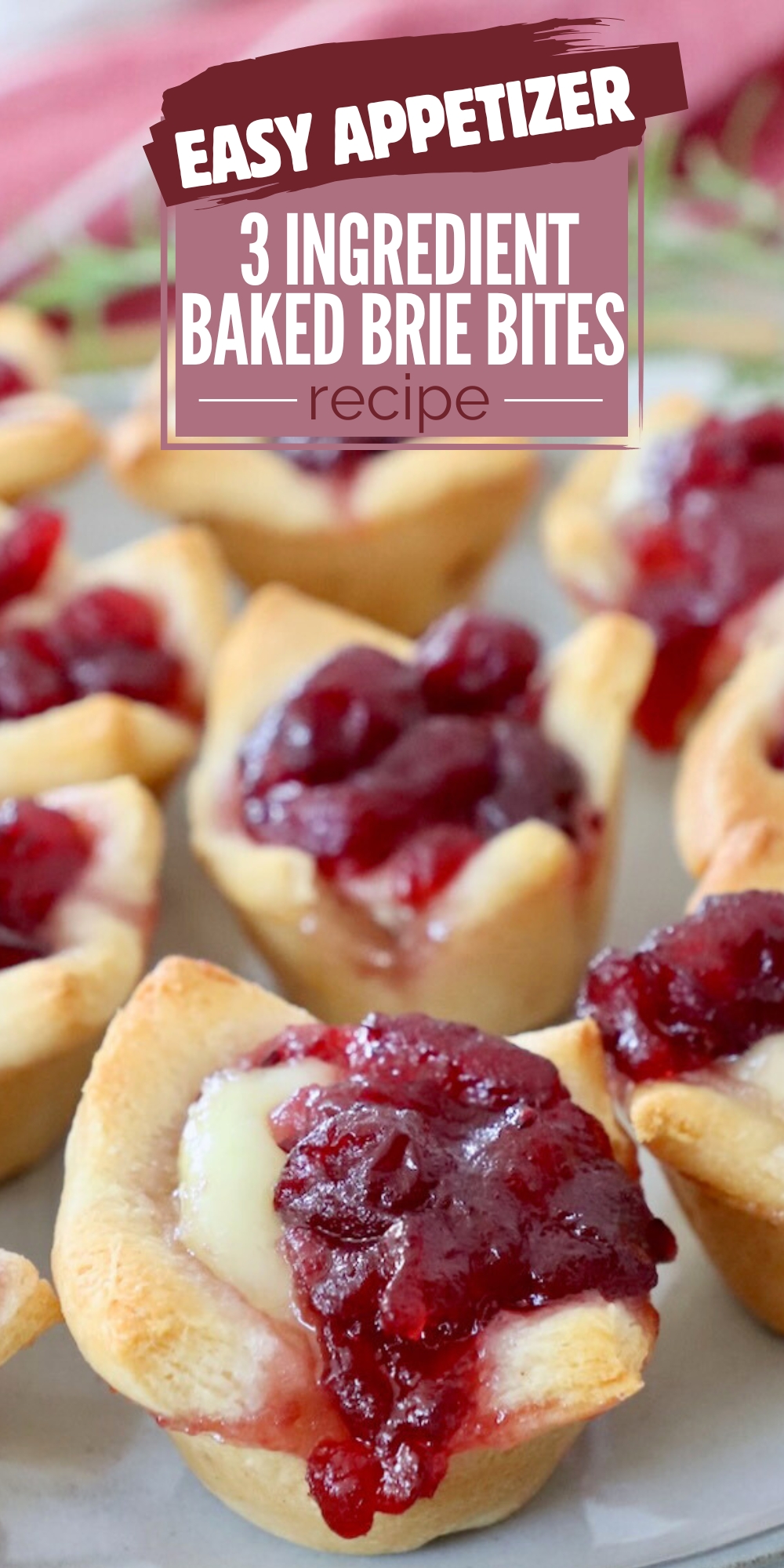 Easy Cranberry Brie Bites