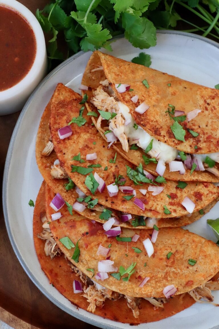 Chicken Birria Tacos (Oven or Slow Cooker)