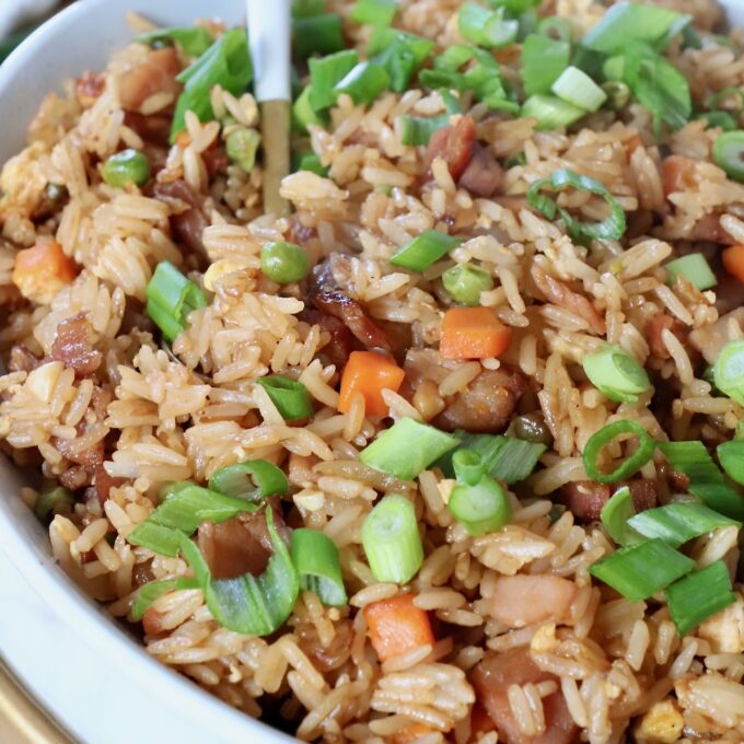 Ham Fried Rice (Easy 15 Minute Recipe)
