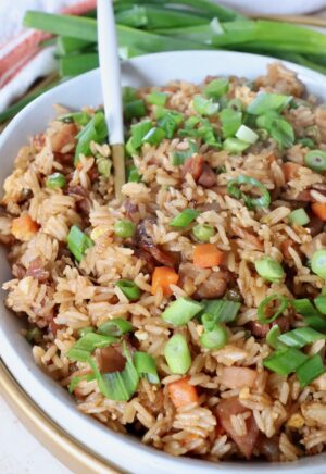 Ham Fried Rice (Easy 15 Minute Recipe)