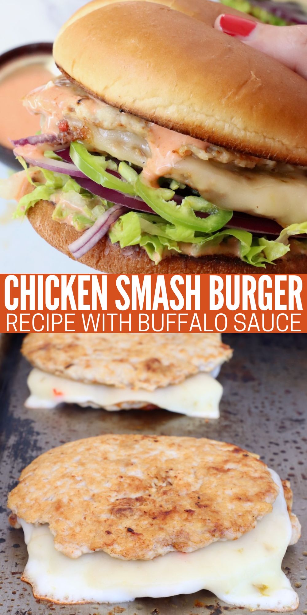 Buffalo Chicken Smash Burger