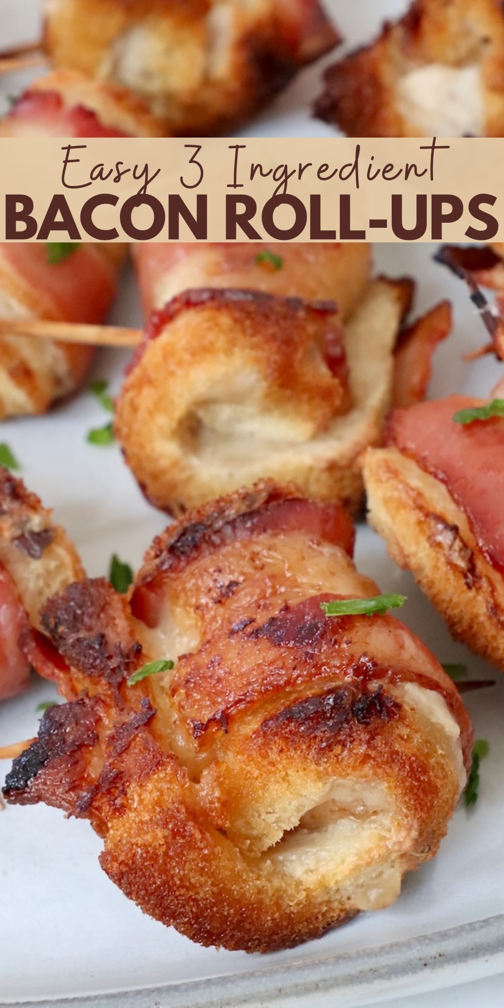 Bacon Roll Ups (3 Ingredient Recipe)