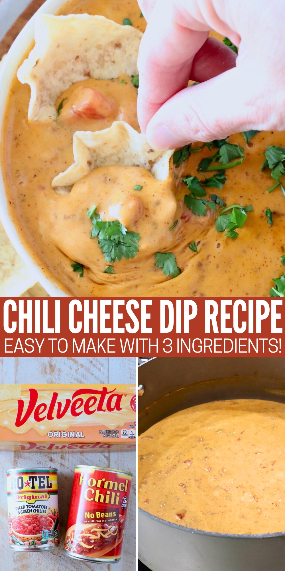 Chili Cheese Dip (just 3 ingredients!)